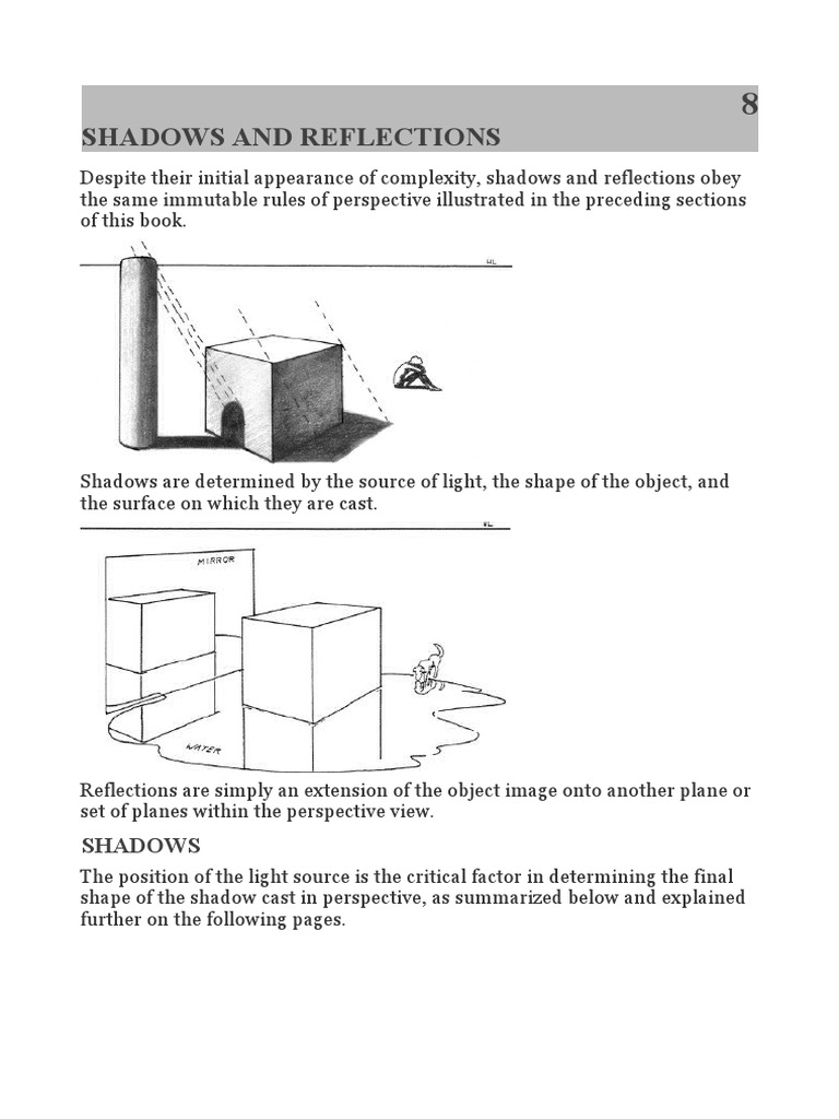 Shadows and Reflections in Perspective | PDF | Perspective (Graphical ...