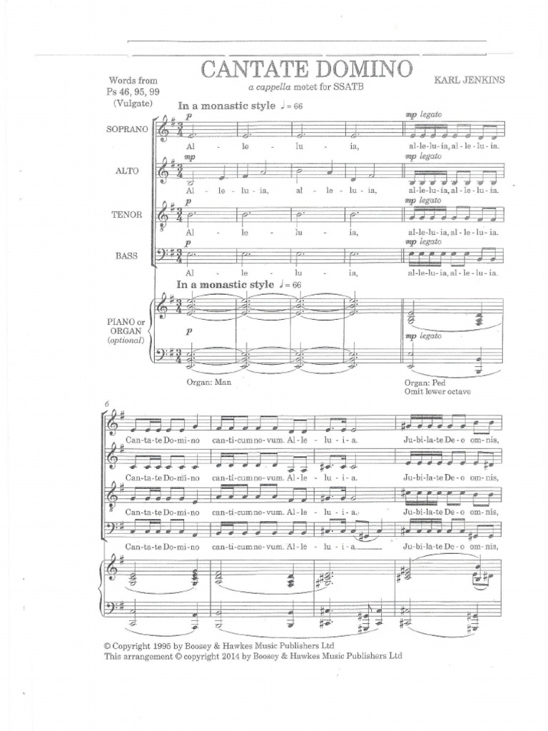 Cantate Domino Pdf Pdf