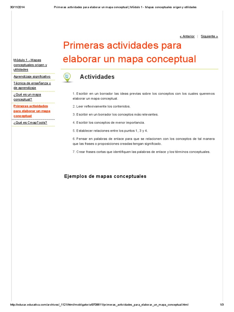 Guía Inicial para Crear Mapas Conceptuales | PDF