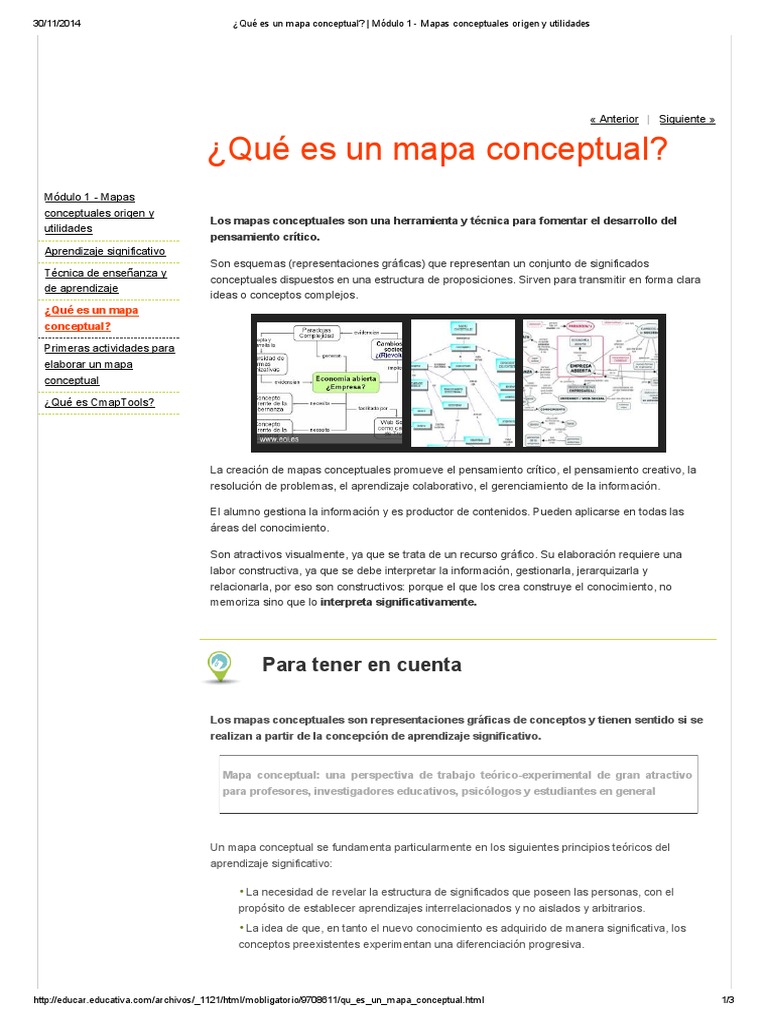 4-¿Qué Es Un Mapa Conceptual - Módulo 1 - Mapas Conceptuales Origen y Utilidades | PDF | Palabra ...