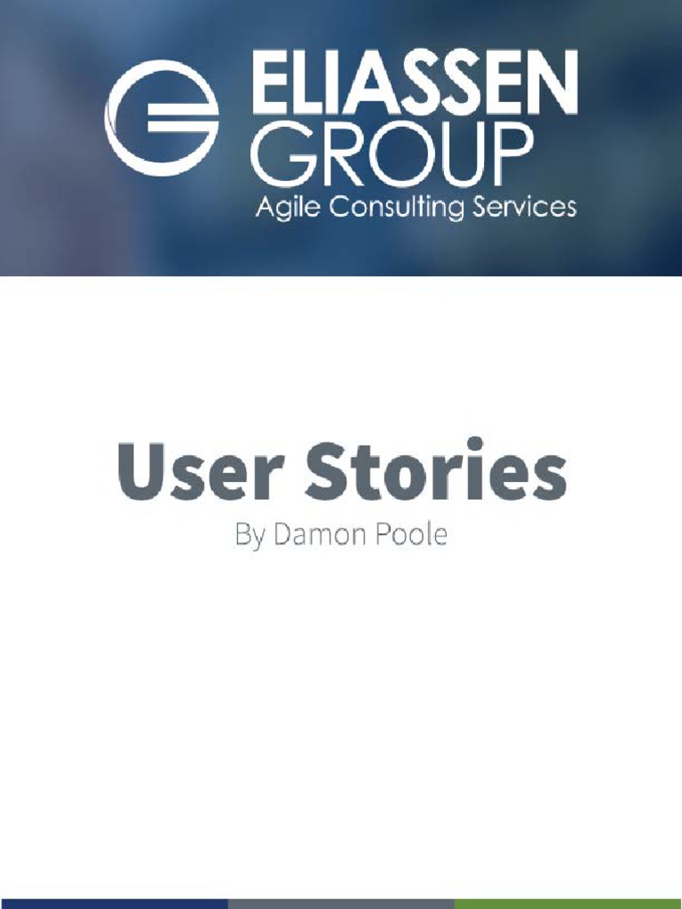 Damon Poole User Stories | PDF | Agile Software Development | Application Programming Interface