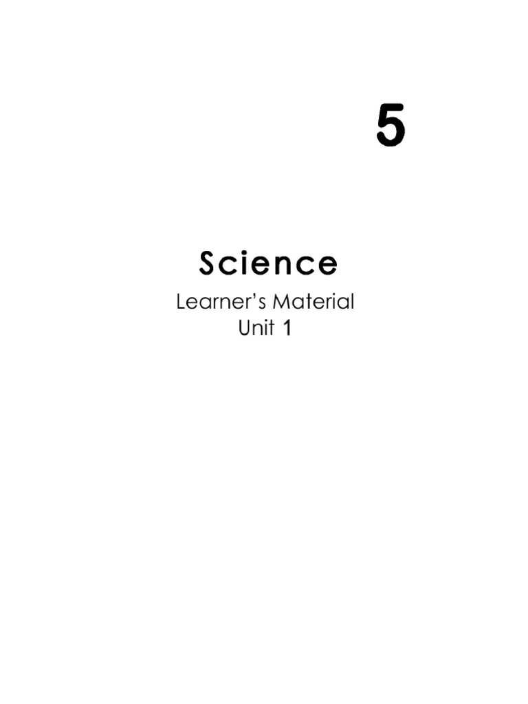 Science 5 LM Q1 Q4 | PDF | Flowers | Petal