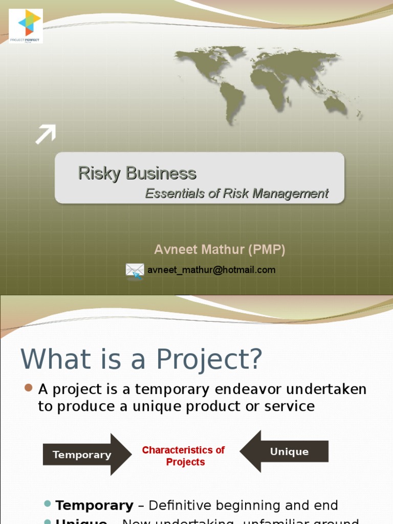 Risk Management Presentation | PDF | Risk | Risk Management