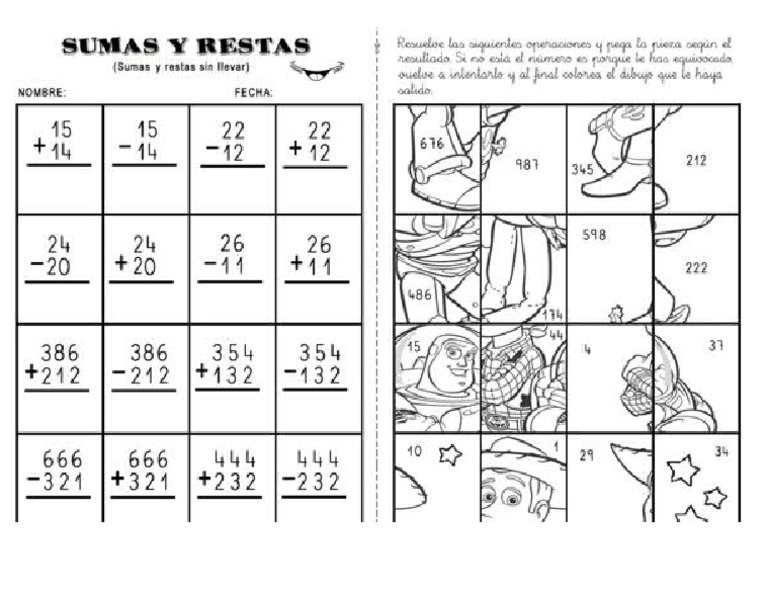 Rompecabezas Sumas | PDF