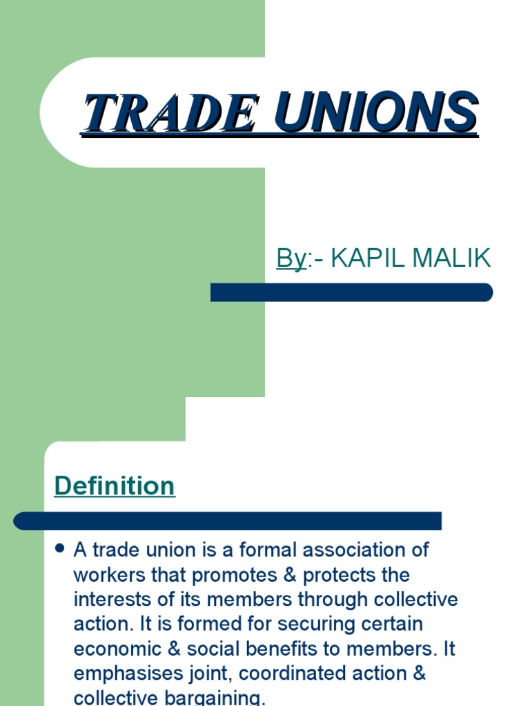 Trade Unions | PDF