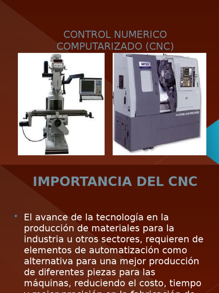 Presentacion CNC | PDF | Control numerico | Herramienta de máquina
