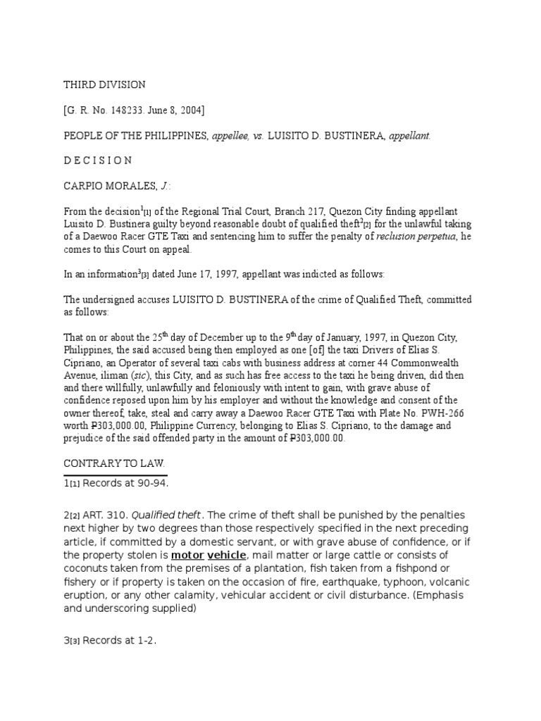 Carnapping Vs Motor Vehicle Theft | PDF | Theft | Sentence (Law)