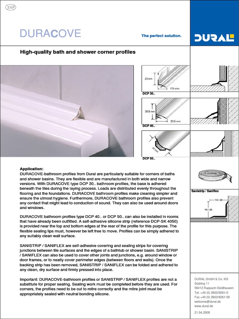 Duracove Duracove: High-Quality Bath and Shower Corner Profiles High ...