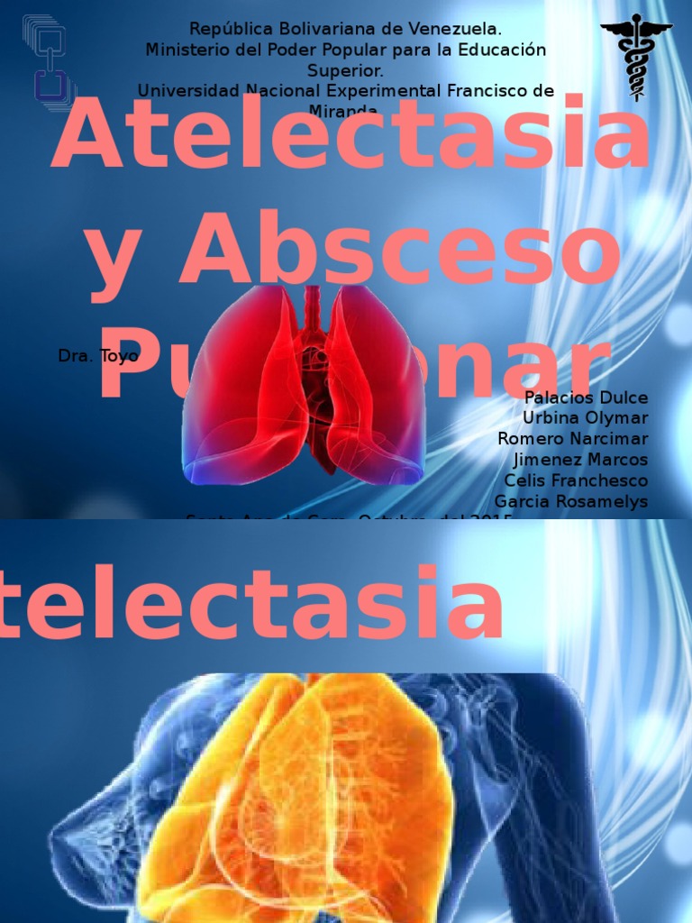 Absceso Pulmonar | PDF | Pulmón | Especialidades Medicas
