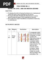 Field Work No 3 Surveying | PDF | Surveying | Measurement