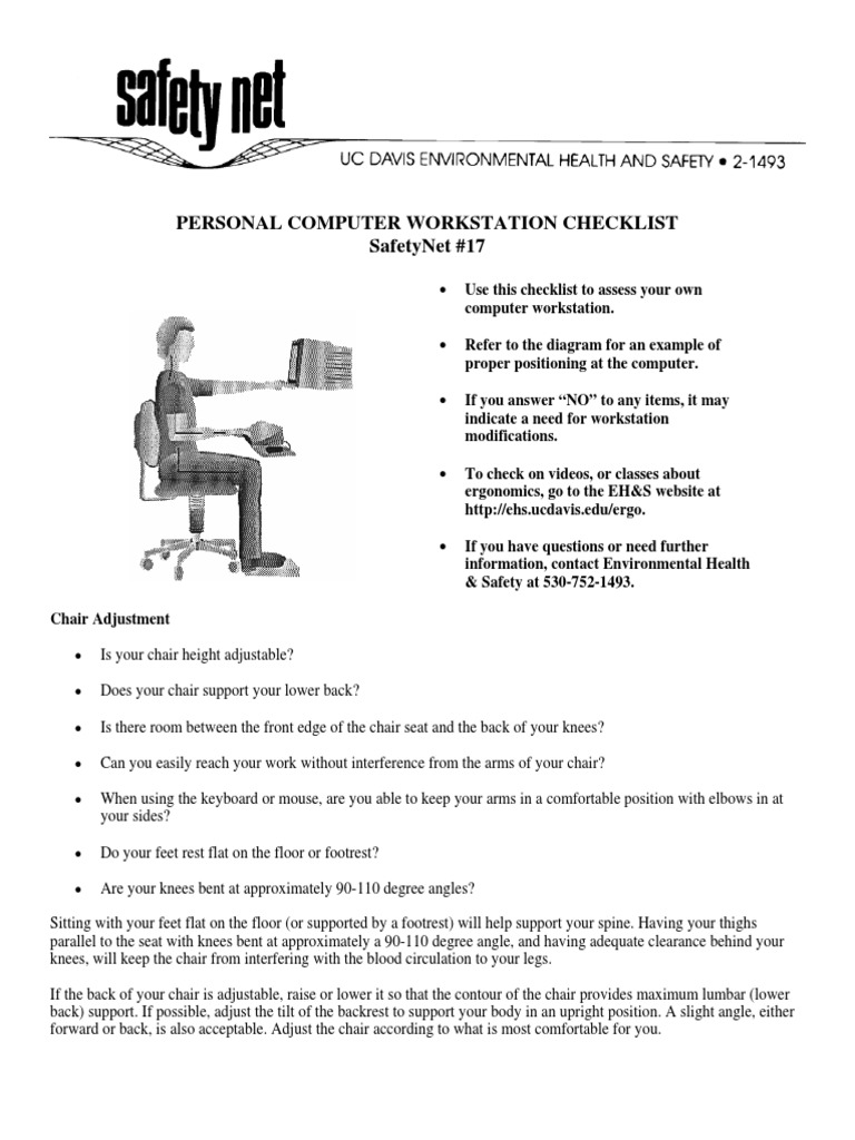 Ergonomics Safety | PDF | Carpal Tunnel Syndrome | Chair