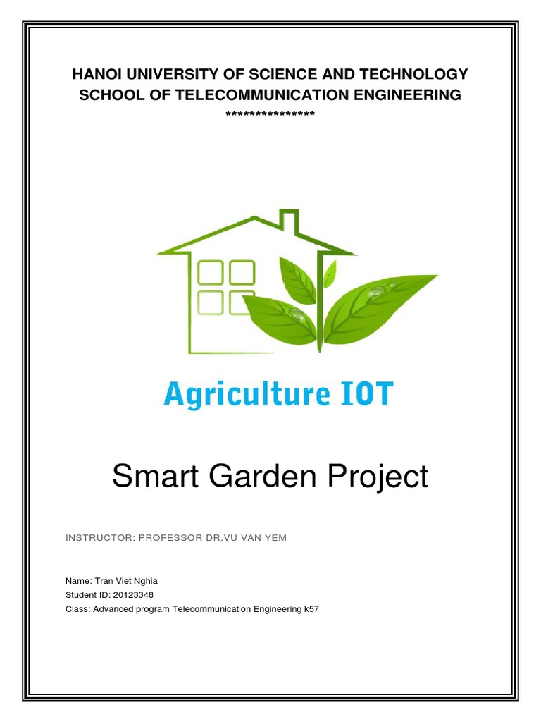 Project IOT in Agriculture Smart Garden | PDF | Servomechanism ...