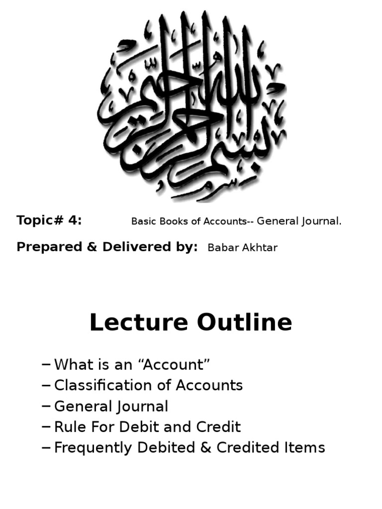 An Introduction to Basic Accounting Concepts: Classification of ...
