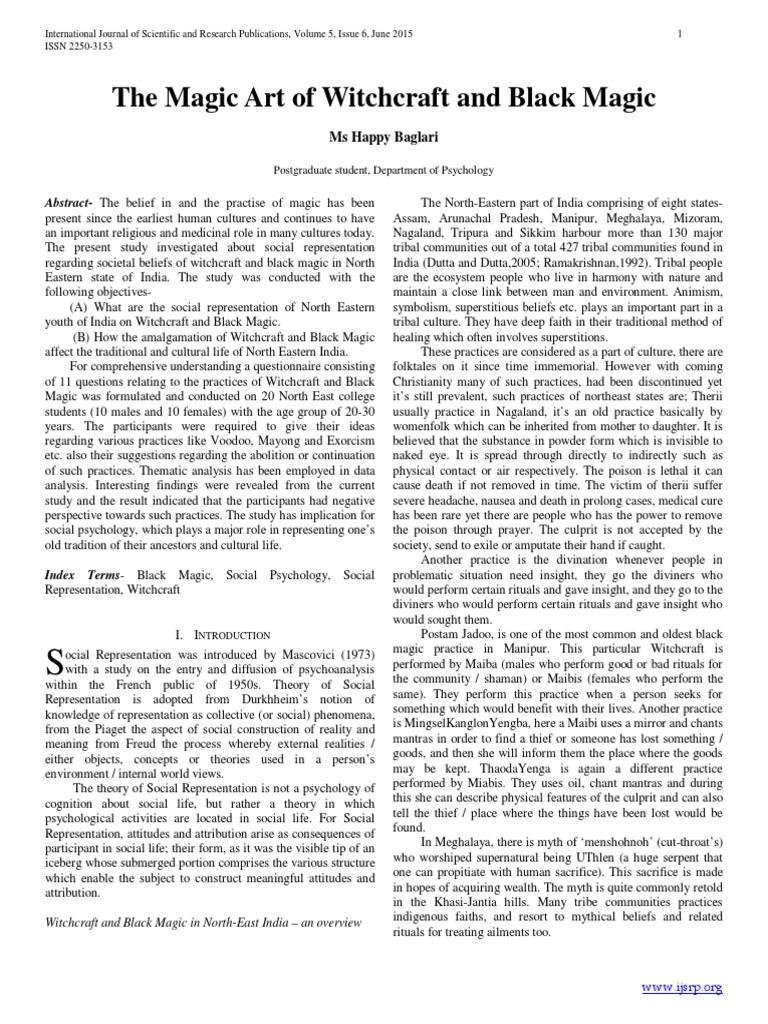 The Magic Art of Witchcraft and Black Magic | PDF