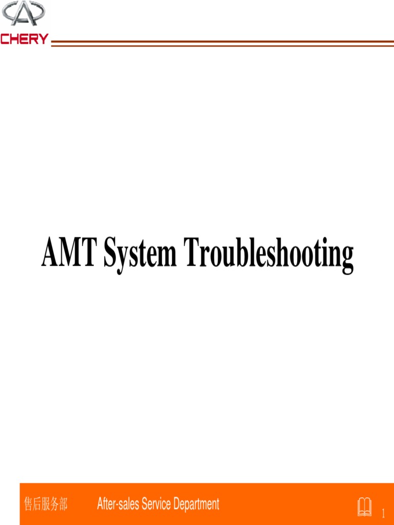 AMT System Troubleshooting PDF | PDF | Clutch | Transmission (Mechanics)
