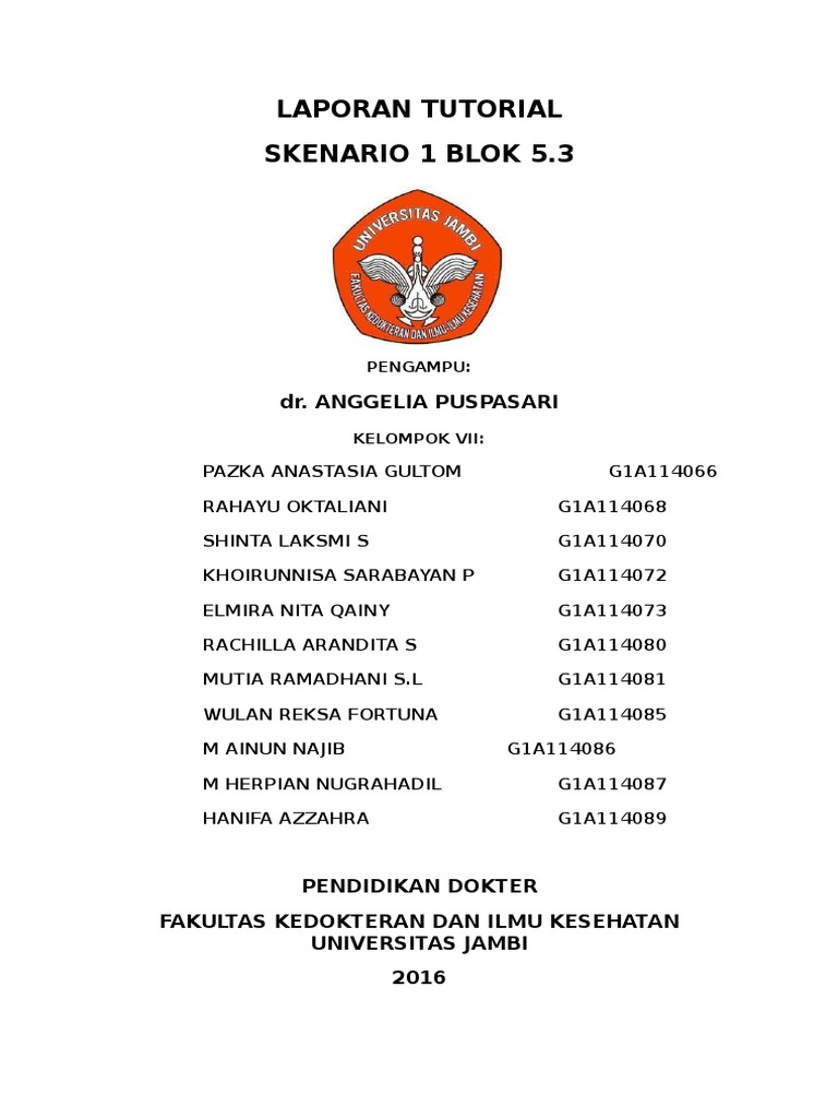 LAPORAN TUTORIAL Kelompok 7 Blok 5.3 Skenario 1 Baru | PDF | Kesehatan Holistik