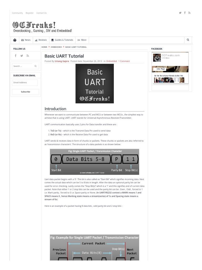 Basic UART Tutorial | PDF | Electronics | Computer Architecture