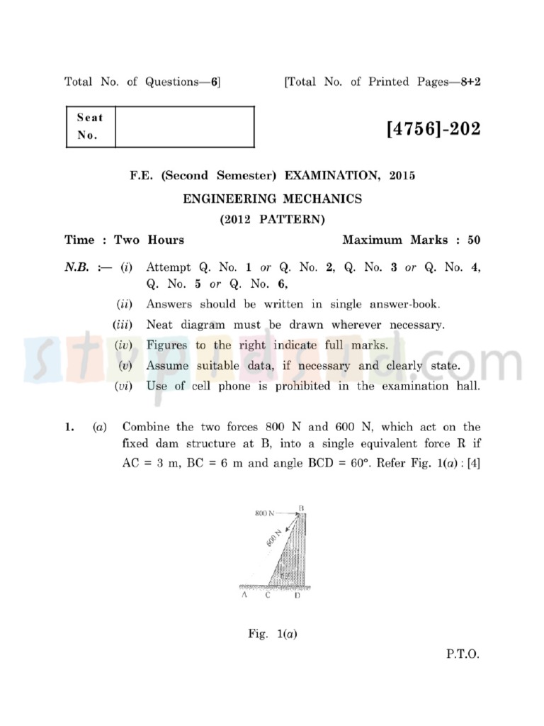 Engineering Mechanics | PDF
