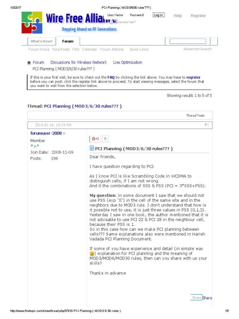 PCI Planning (MOD3!6!30 Rules - ) | PDF | Internet Forum | Digital ...