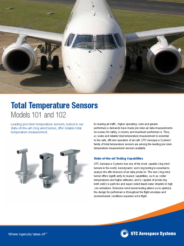 Total Temperature Sensors - Models 101 and 102 | PDF | Ice | Thermometer