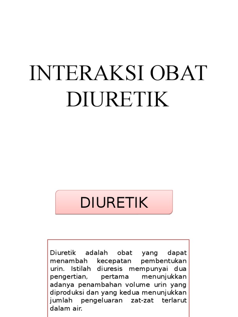 Golongan dan Mekanisme Diuretik | PDF | Kesehatan Holistik