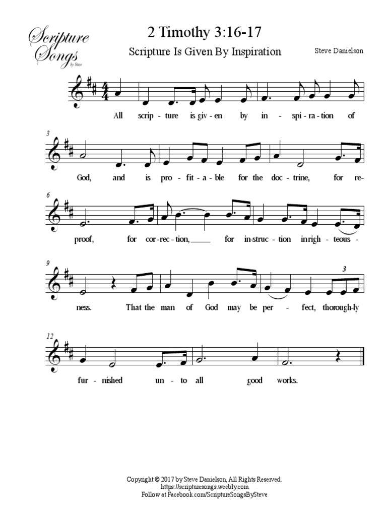 2 Timothy 3 16-17 | PDF