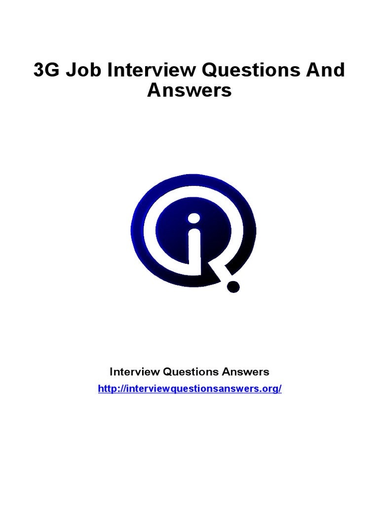 3G Interview Questions Answers Guide | PDF | High Speed Packet Access | 3 G