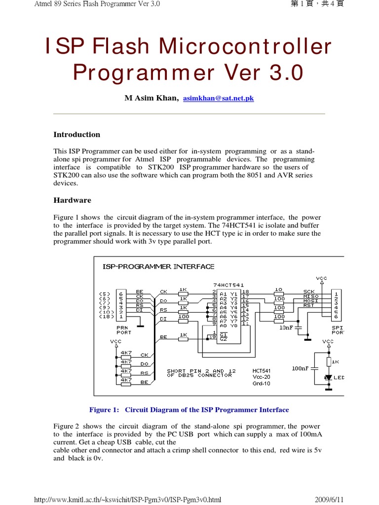 ISP Flash Microcontroller Programmer Ver 3.0: M Asim Khan | PDF ...