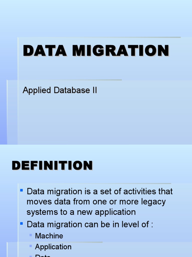 Datamigration | PDF | Scalability | Replication (Computing)