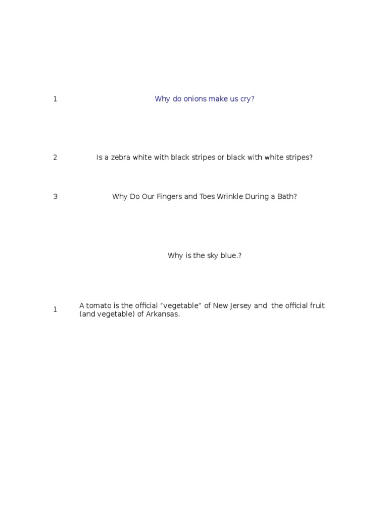 Daily Science Facts | PDF