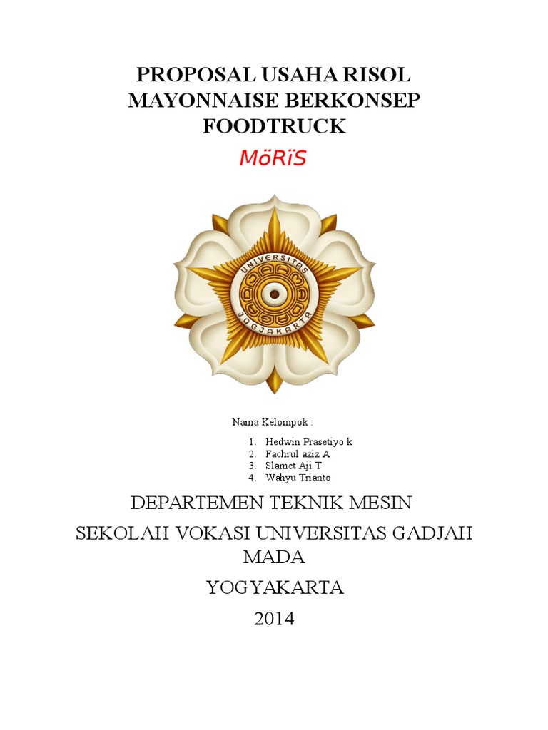 Proposal Usaha Risol Mayonnaise Berkonsep Foodtruck | PDF