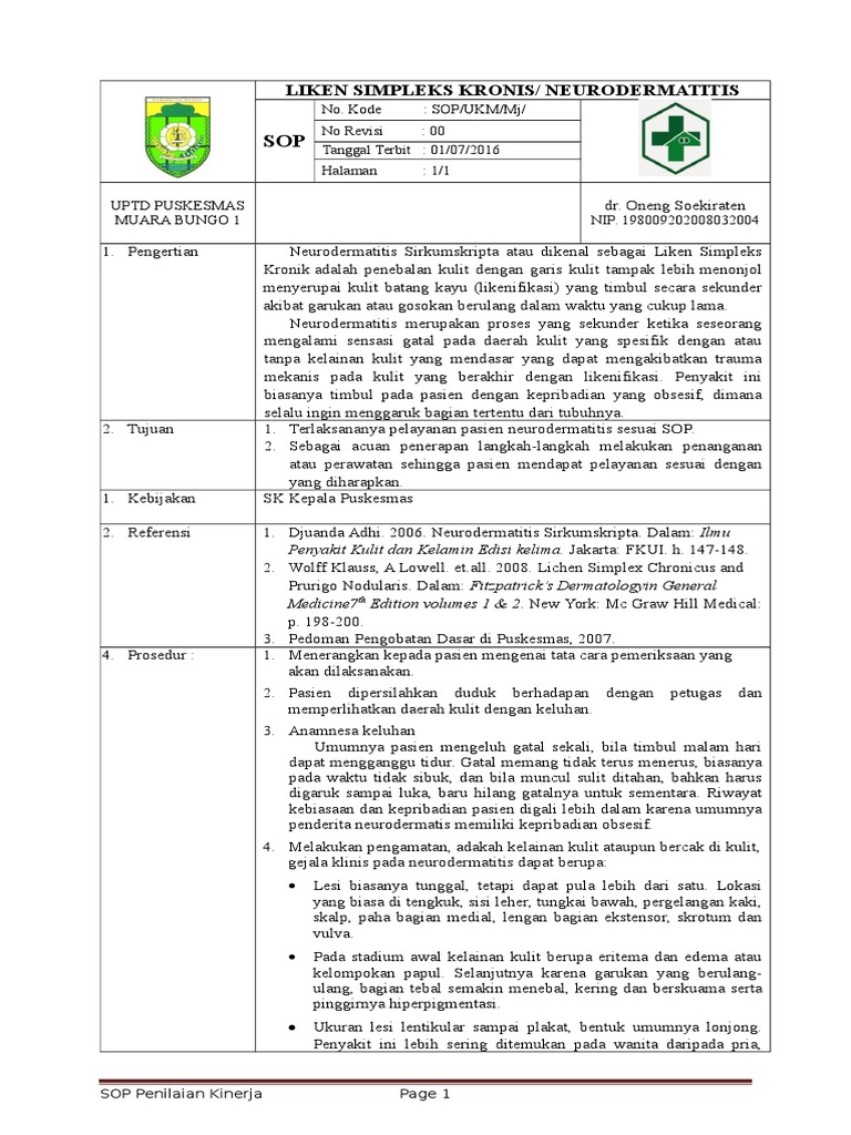 Tatalaksana Liken Simpleks Kronis | PDF | Sains & Matematika
