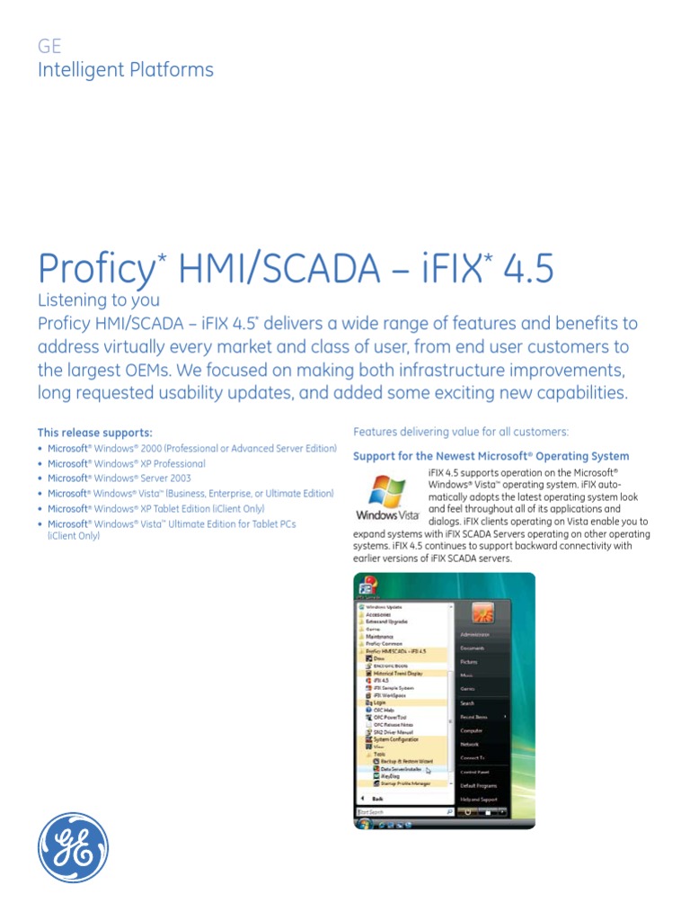Proficy Ifix 4.5 Ds Gfa921a | PDF | Scada | Installation (Computer Programs)