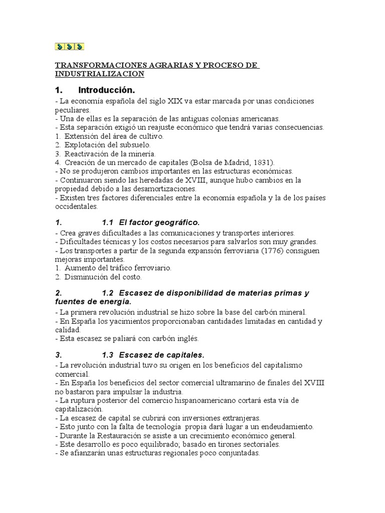 Transformaciones Agrarias e Industrialización | PDF | Agricultura | España