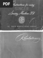 Singer 4562 Owners Manual | PDF | Sewing Machine | Sewing