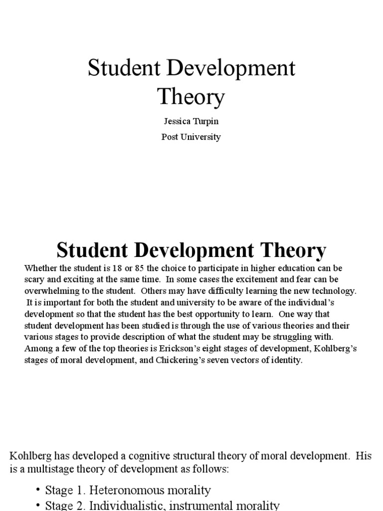 Student Development Theory | PDF | Morality | Social Psychology