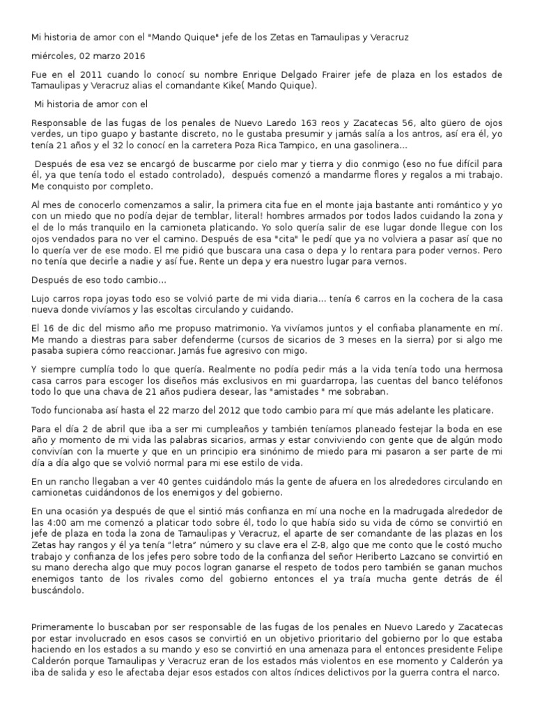 Mi Historia de Amor Con El Z8 | PDF | Cartel de Sinaloa | Guerra Mexicana contra las Drogas