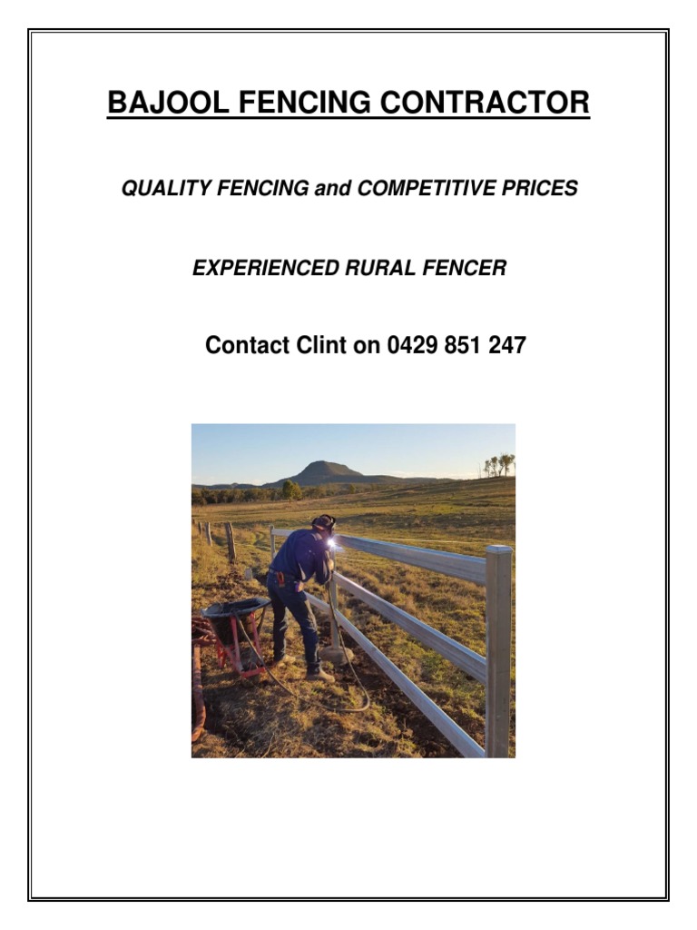 Bajool Fencing | PDF