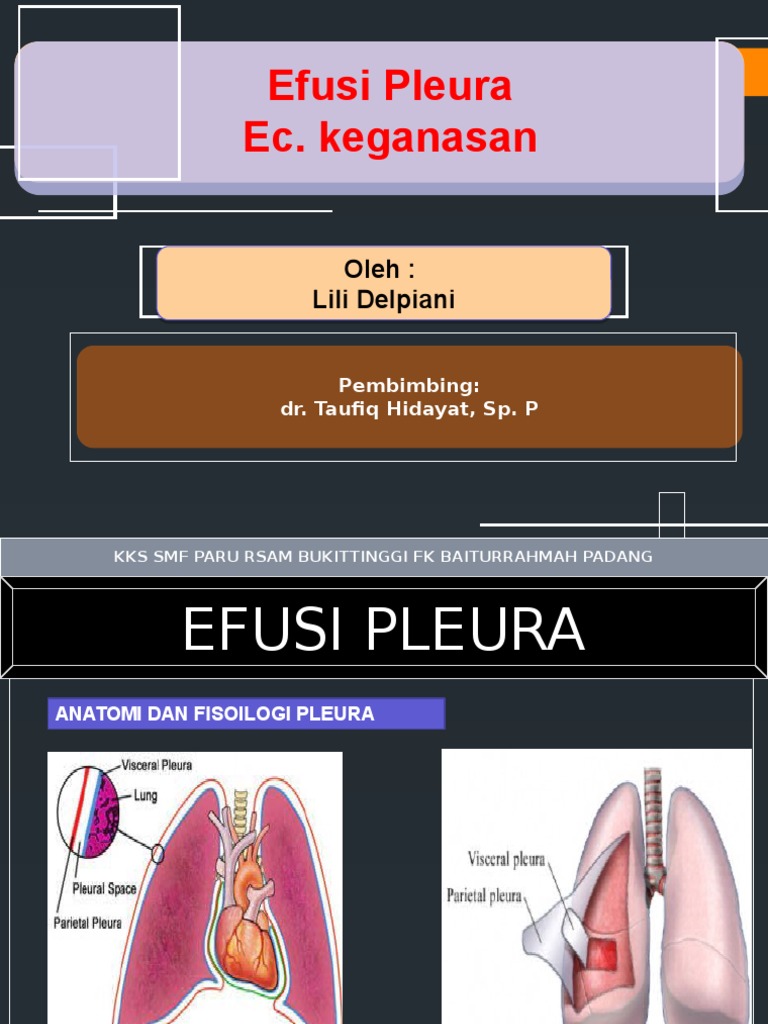 Efusi Pleura Ec. Keganasan (Lili Delpiani) | PDF