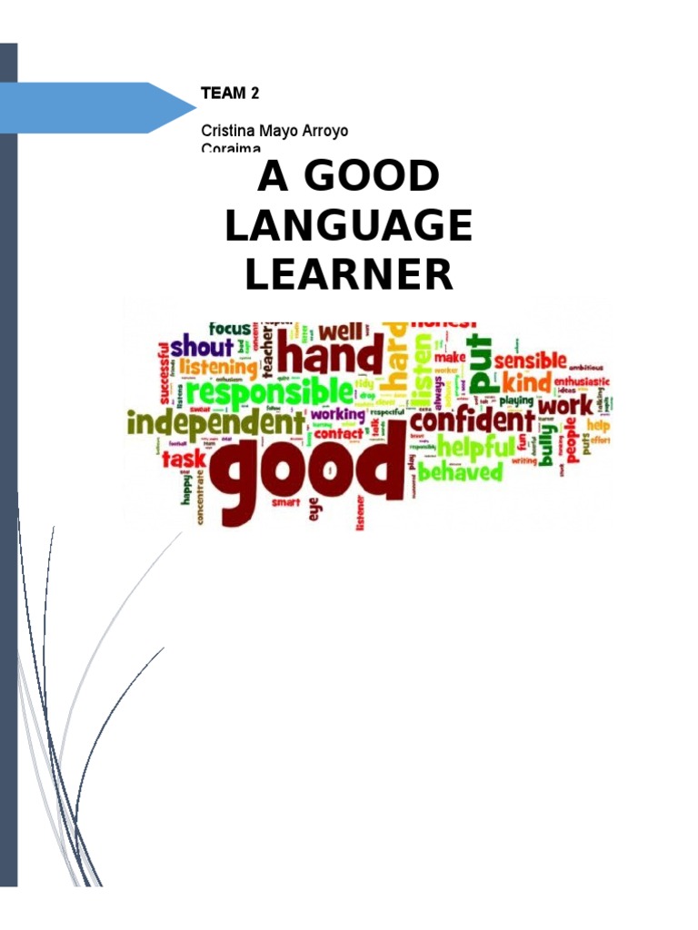 A Good Language Learner: Cristina Mayo Arroyo Coraima Giovanny Salvador ...