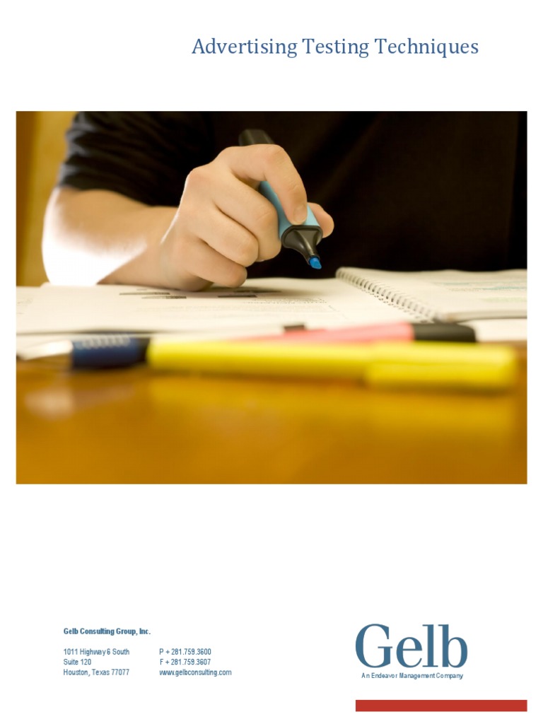 Copy Testing Techniques | Download Free PDF | Qualitative Research ...