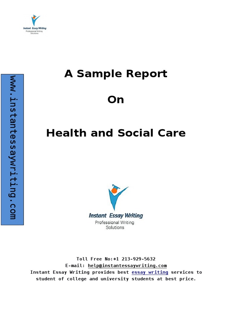 Sample Report On Health and Social Care | Download Free PDF ...