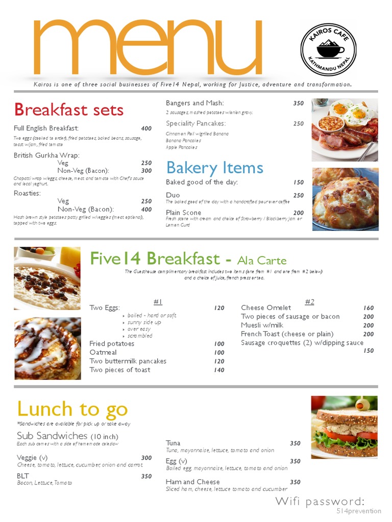 Breakfast Menu | PDF