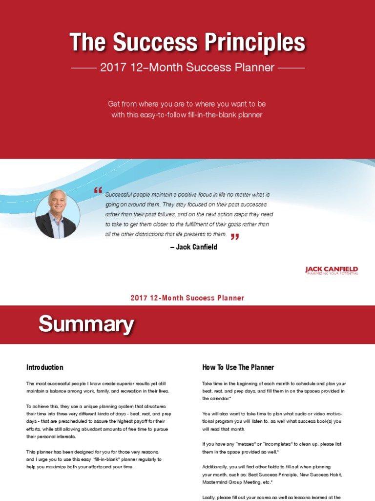 12 Month Success Calendar PDF | PDF | Self | Privacy