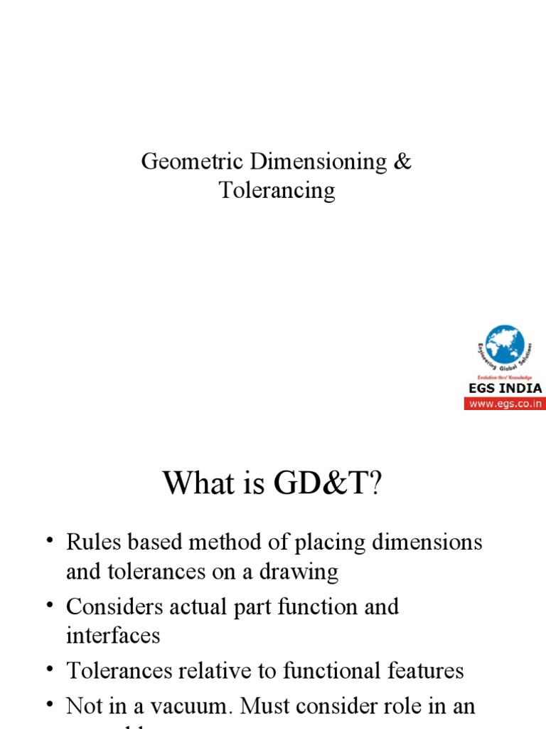 Understanding the Fundamentals of Geometric Dimensioning and Tolerancing | PDF | Engineering ...