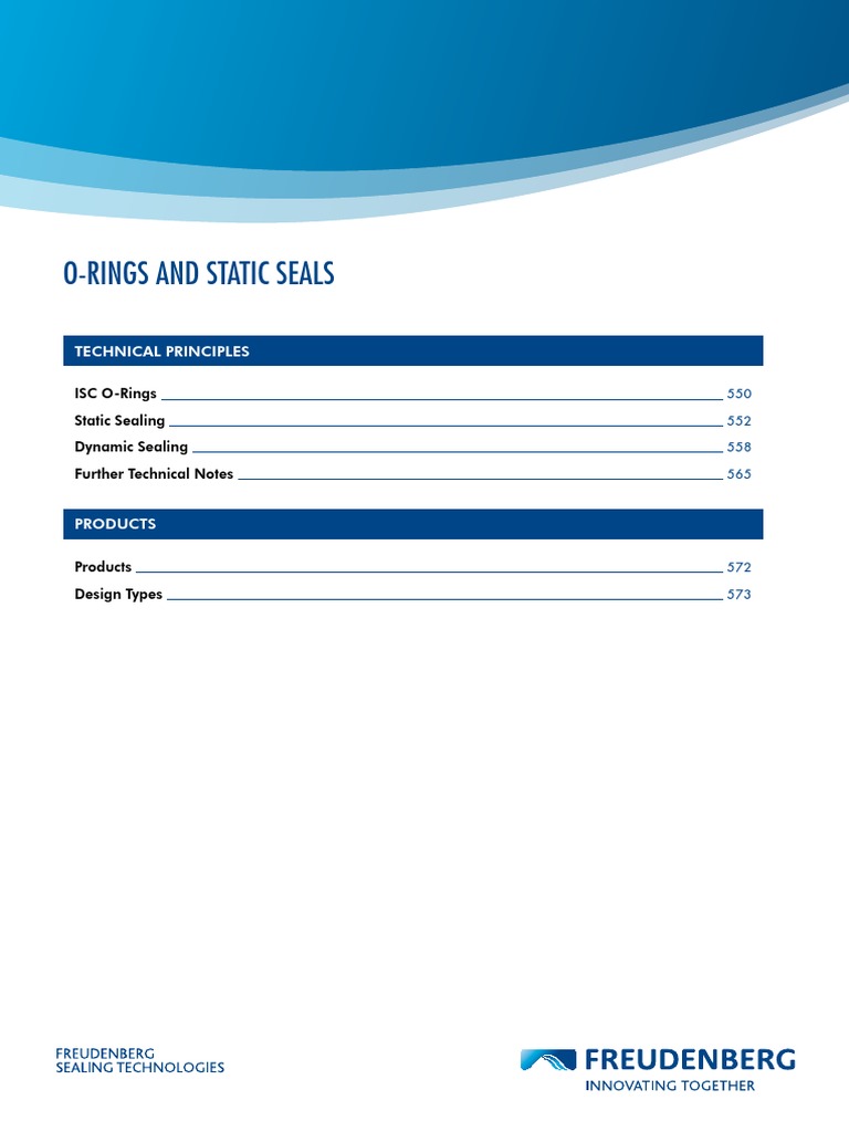 FST Technical Manual 2015 Sec04 O-Rings and Static Seals | PDF ...