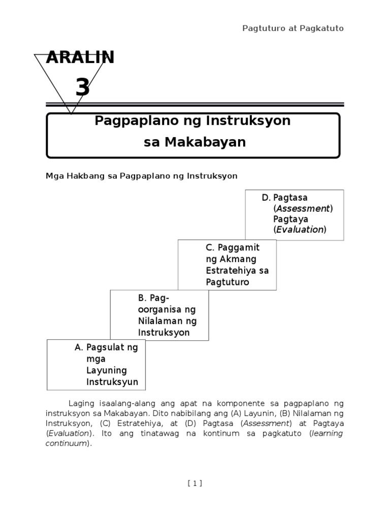 Pagtuturo at Pagkatuto | PDF