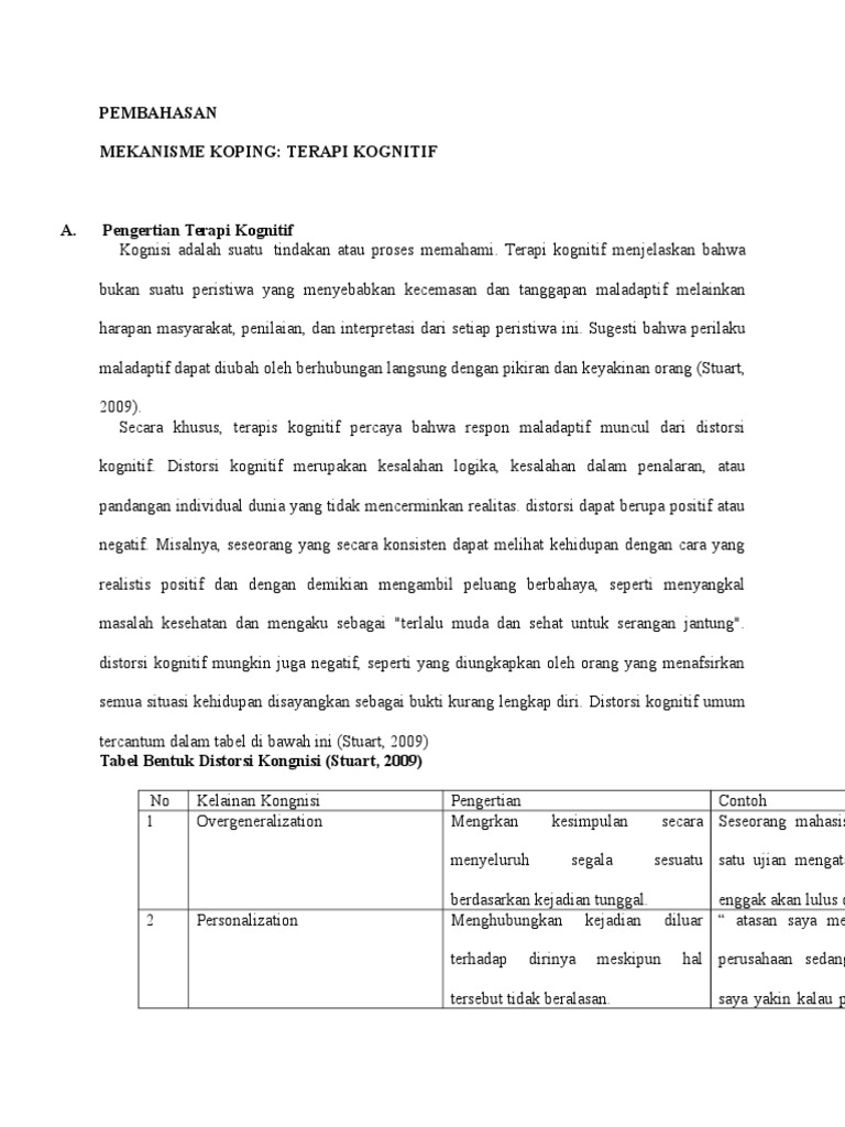 Langkah Langkah CBT | PDF