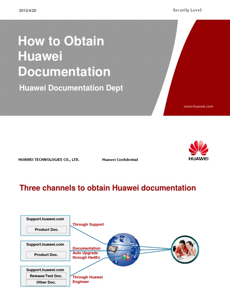 How To Obtain Huawei Documentation | PDF