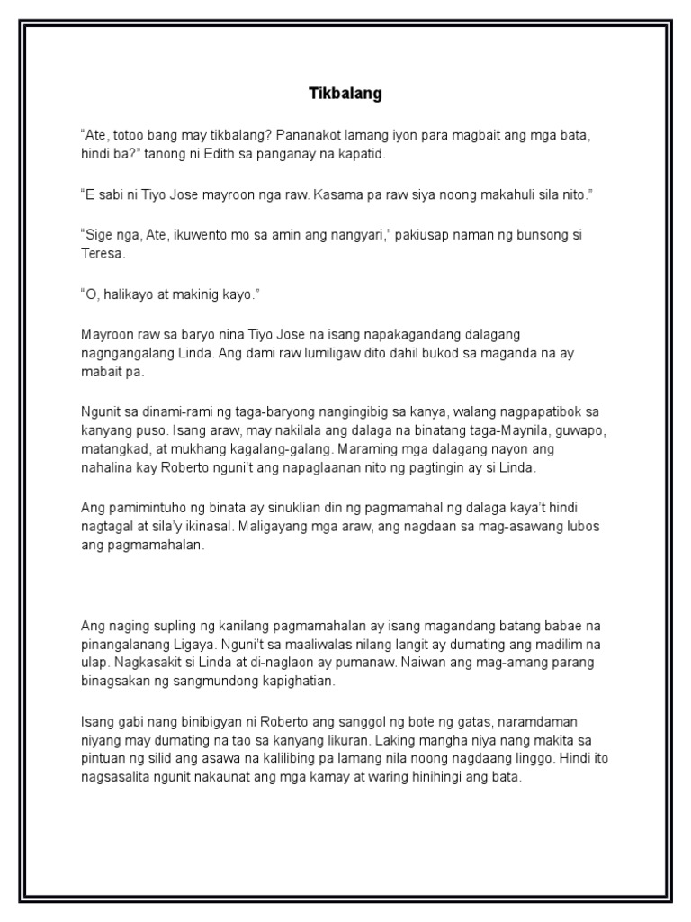 Maikling Kwento grp1 | PDF